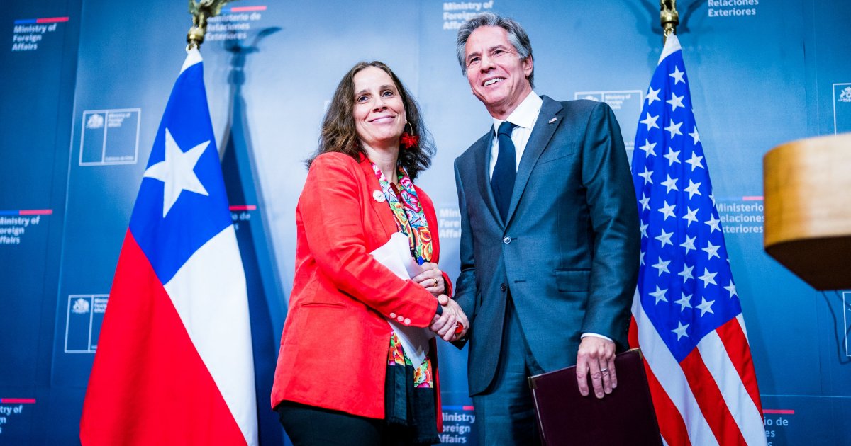 Canciller Antonia Urrejola Se Reúne Con Secretario De Estado De Ee Uu